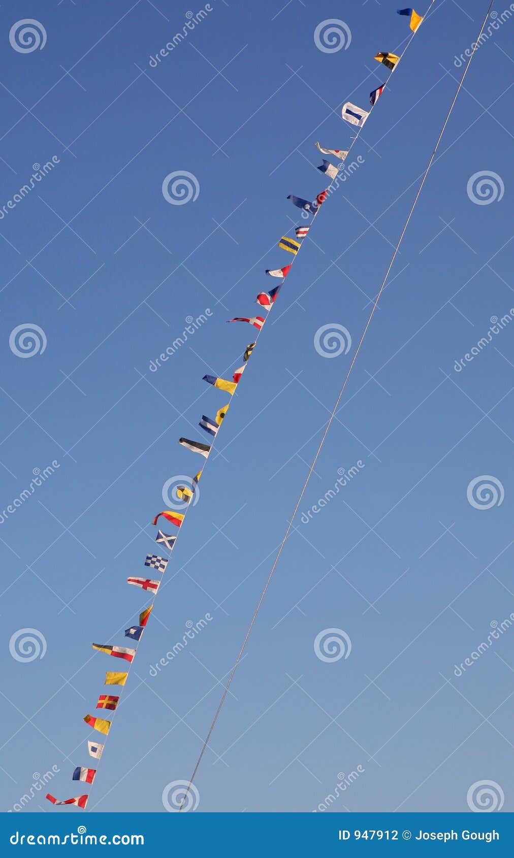 Yacht Bunting stock photo. Image of blue, hang, maritime - 947912