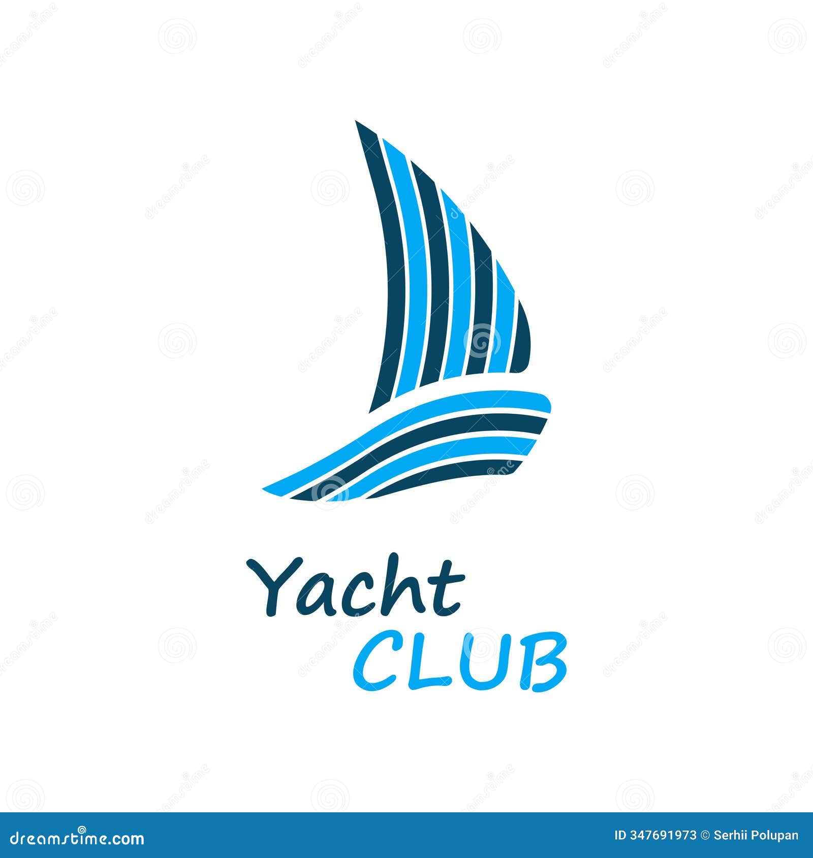 Yacht Club Logo. Creative Yacht Club Emblem. Stock Vector ...