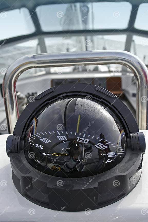 Yacht compass stock image. Image of north, boat, guidance - 1373467