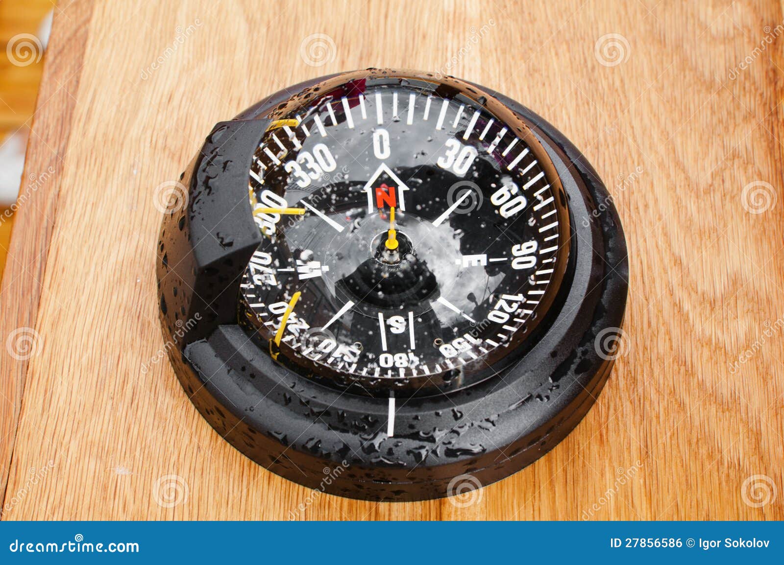 Yacht compass stock photo. Image of sailboat, nautical - 27856586