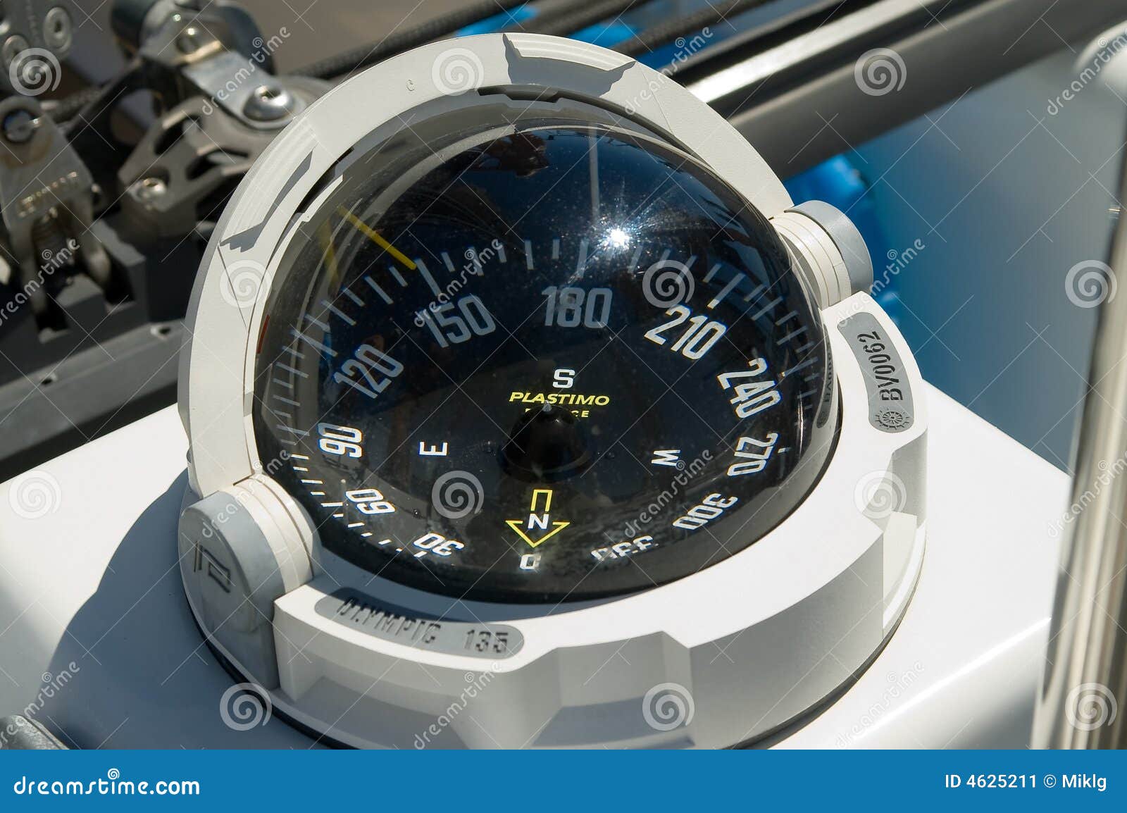 Yacht compass stock image. Image of macro, closeup, measurement - 4625211