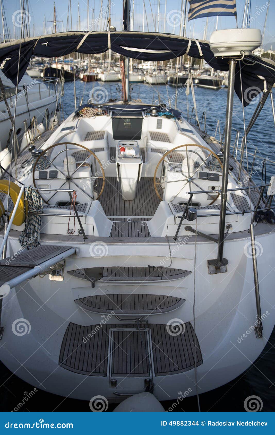 Yacht interior. stock photo. Image of blue, boat, transport - 49882344