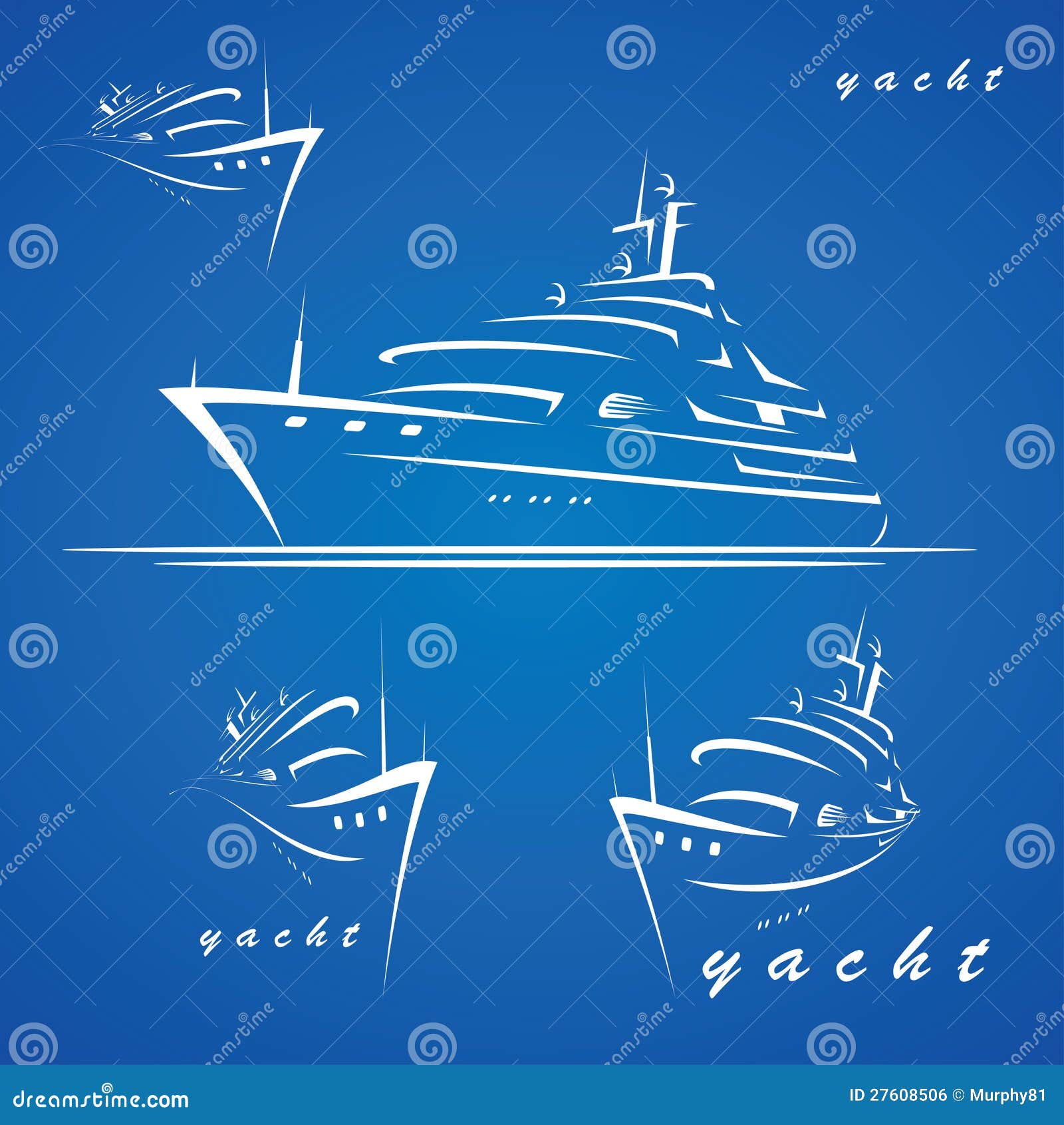 Yacht labels stock vector. Illustration of travel, speed - 27608506