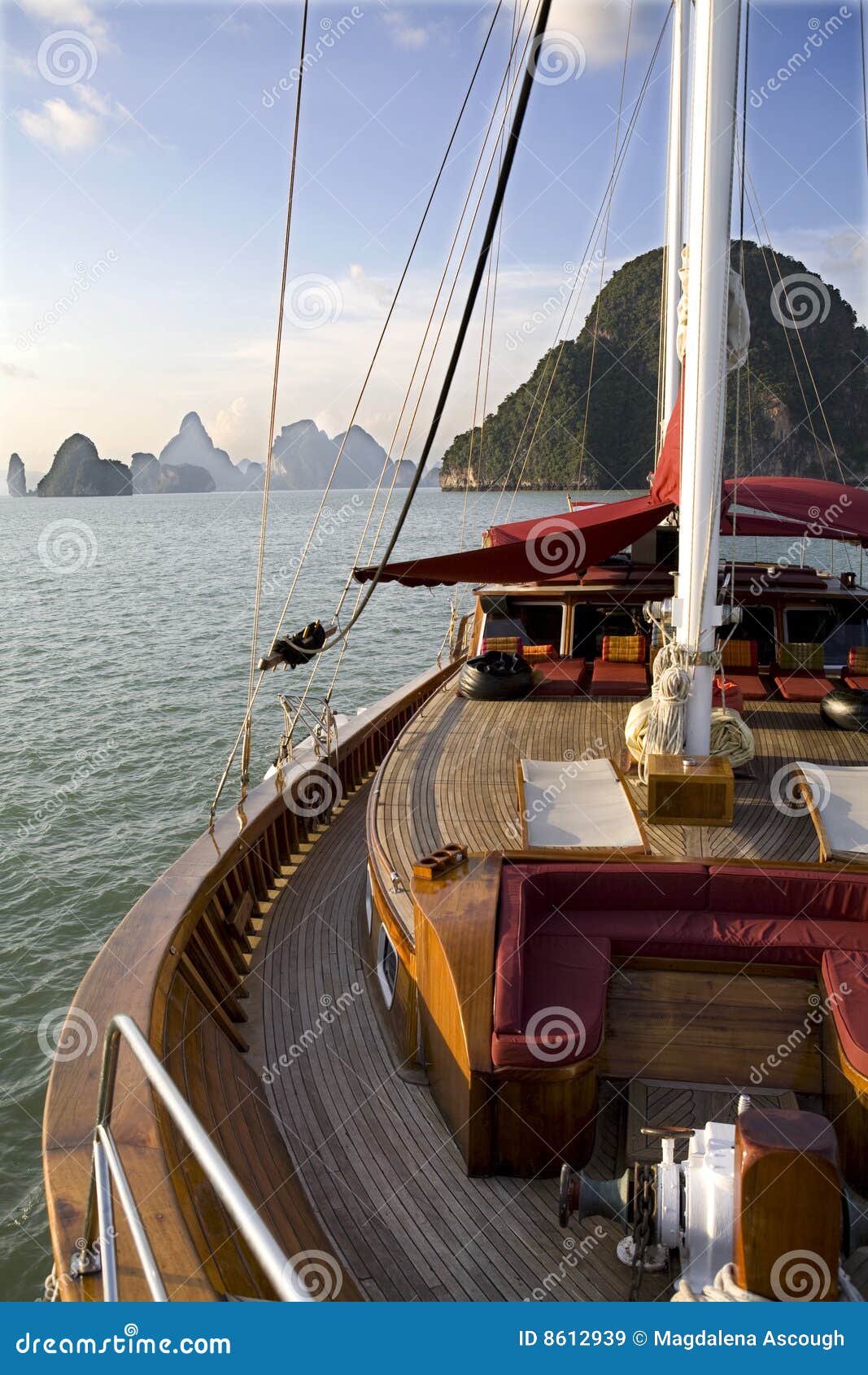 A yacht on the ocean stock image. Image of trip, summer - 8612939