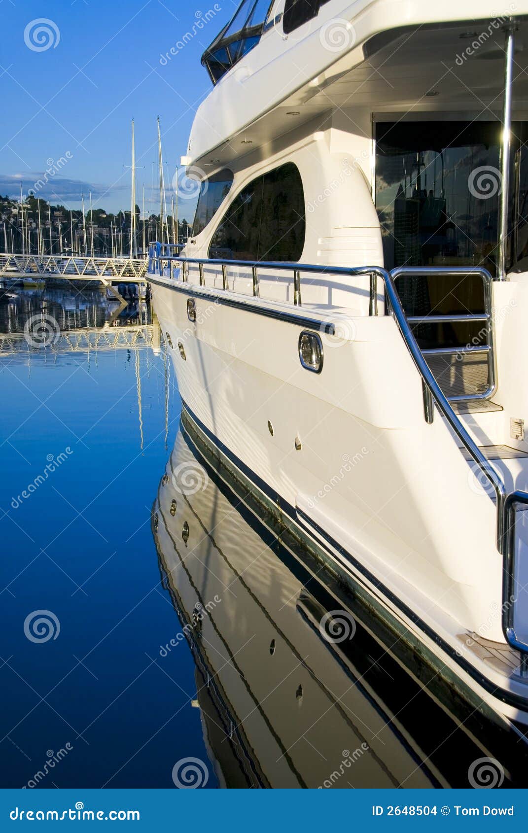Yacht Port Side View stock photo. Image of marina, peaceful - 2648504
