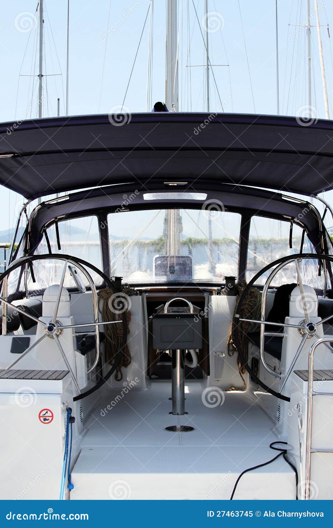 Yacht, rear view stock image. Image of leisure, sailboat - 27463745