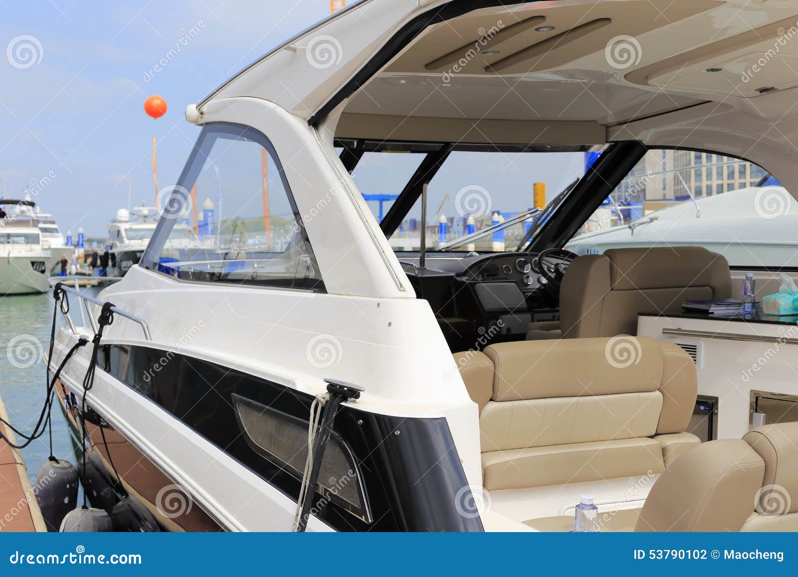 Yacht rear view stock photo. Image of power, white, ship - 53790102