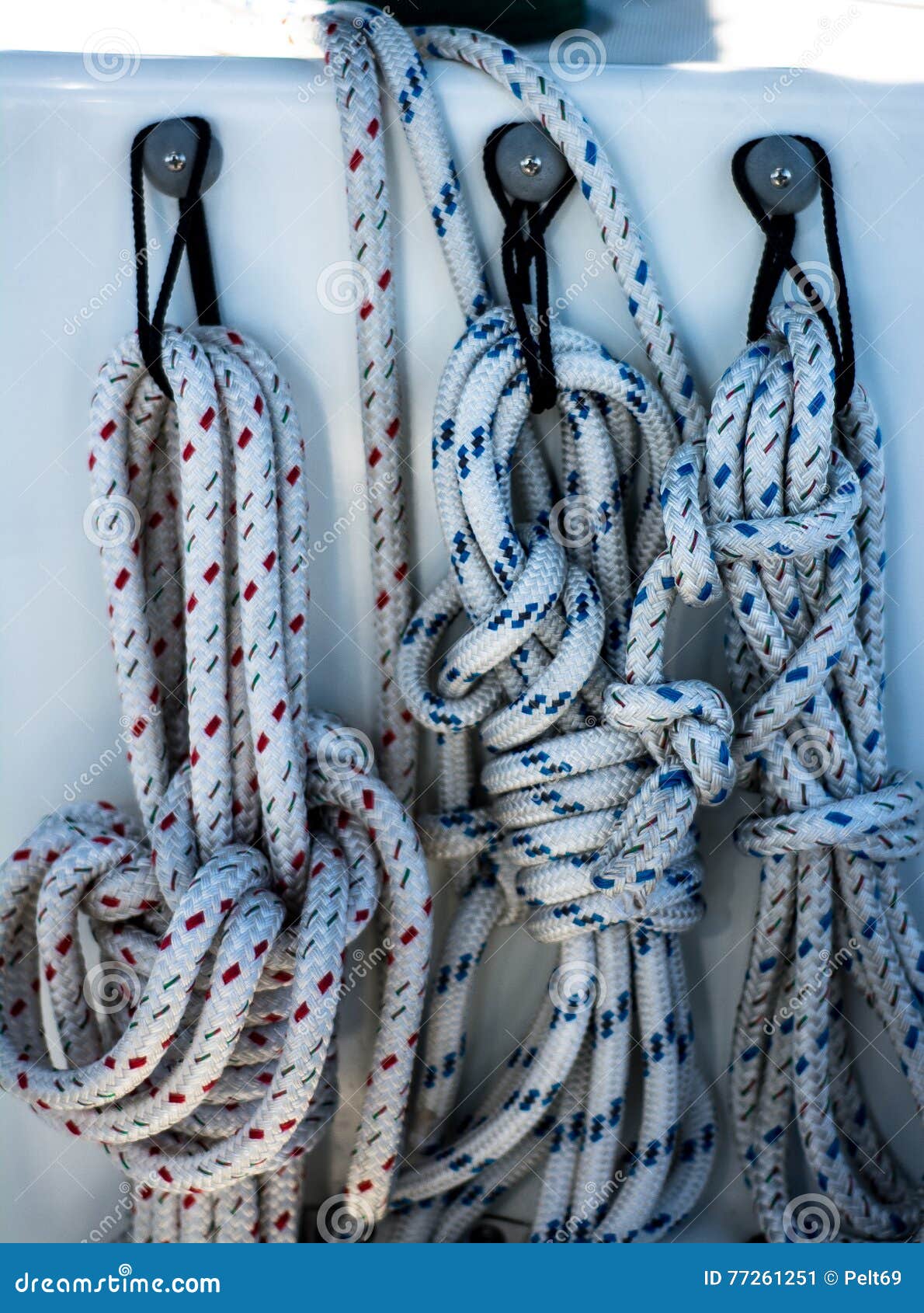 Yacht ropes stock image. Image of boat, cable, close - 77261251