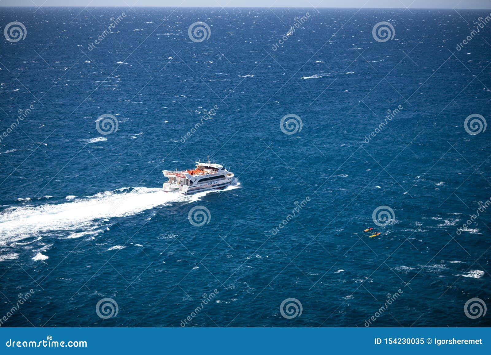 Yacht Sailing the Mediterranean Sea Stock Image - Image of nature ...