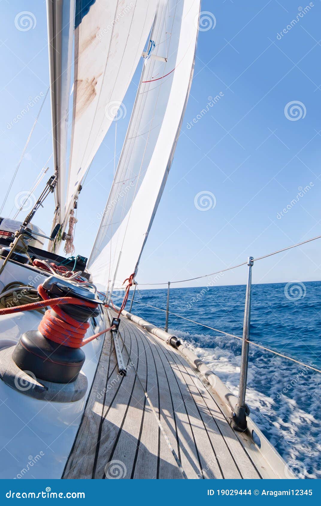 Yacht sailing in the sea stock photo. Image of ship, boat - 19029444