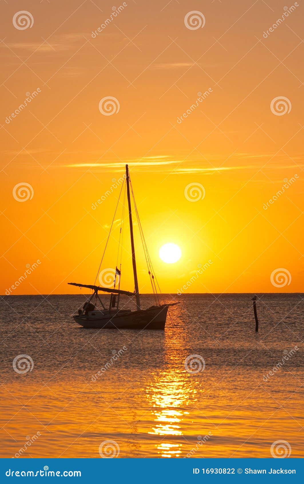 Yacht sailing at sunset stock photo. Image of details - 16930822