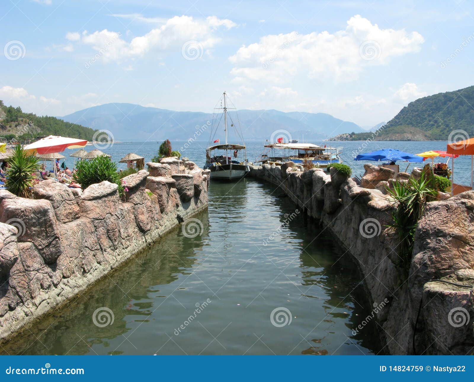 Yacht in sea river turkey stock image. Image of nature - 14824759