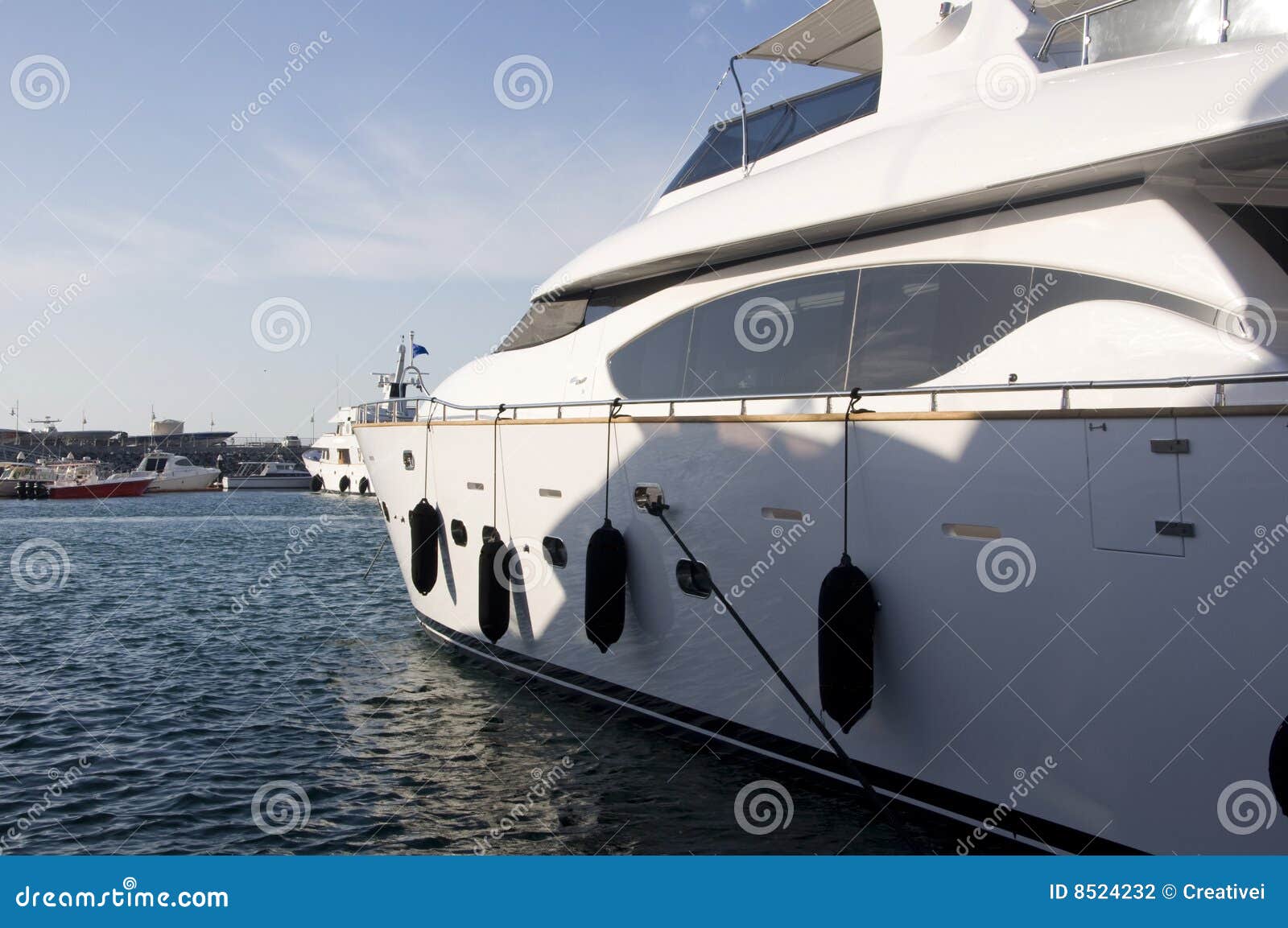 Yacht, Side view stock photo. Image of view, nautical - 8524232
