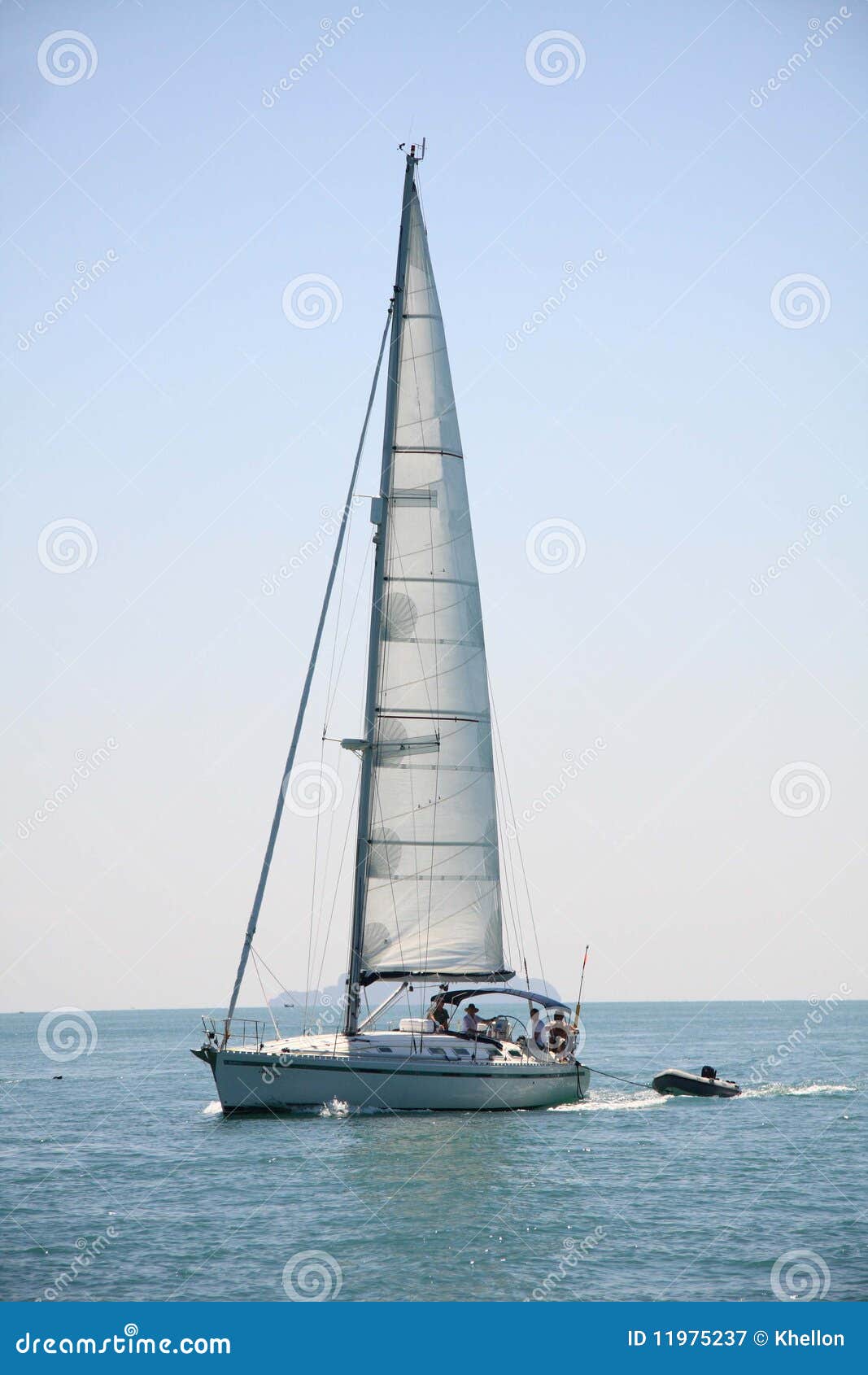 Yacht under sail stock image. Image of sail, boat, sport - 11975237