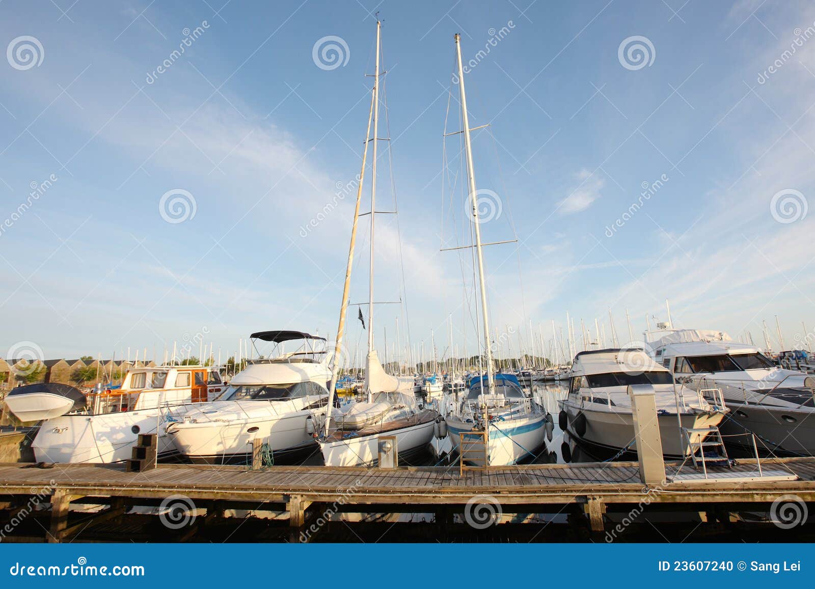 Yacht wharf stock photo. Image of sailing, transport - 23607240