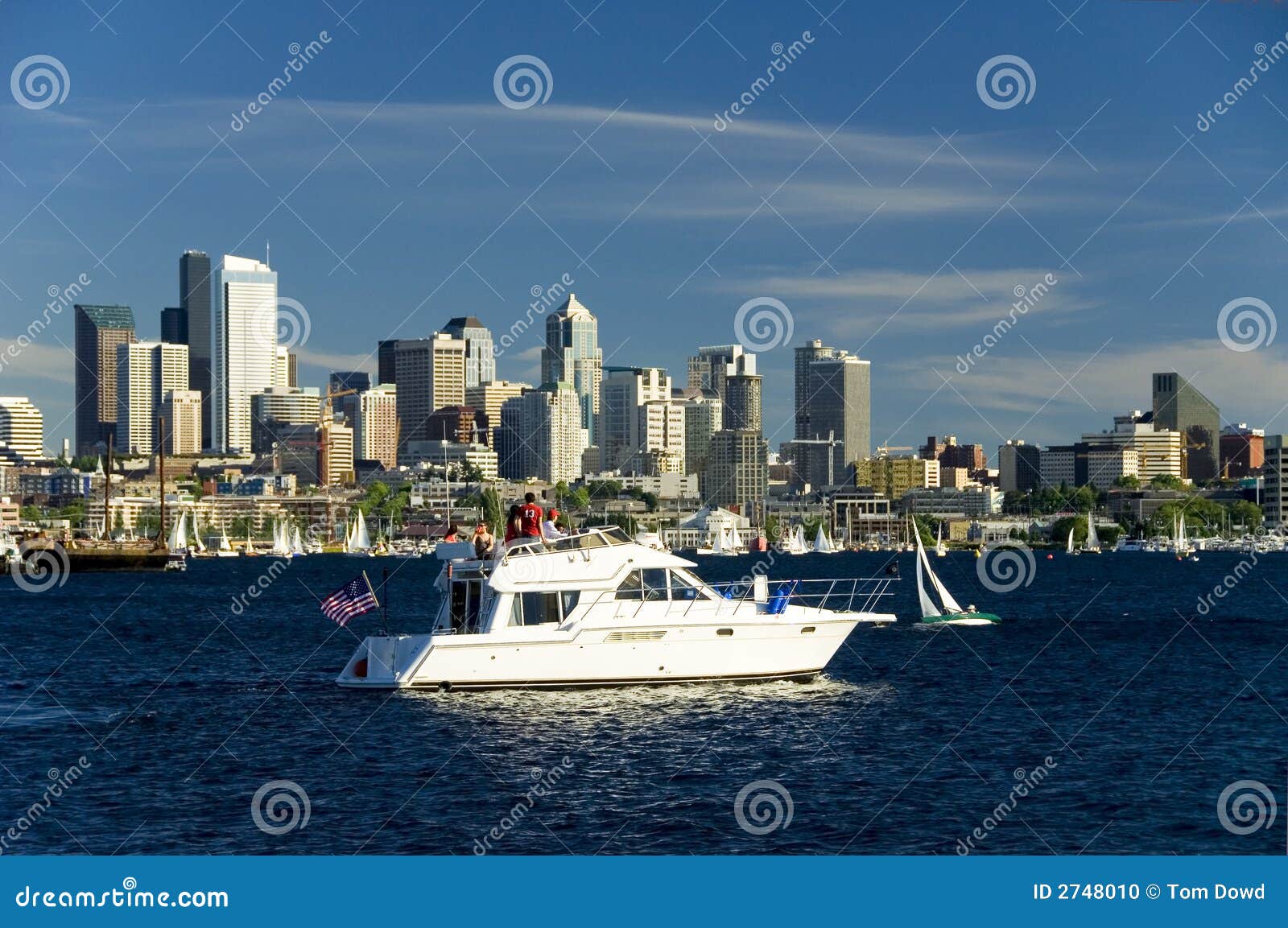 Yachting in Seattle stock photo. Image of ship, warm, boat - 2748010