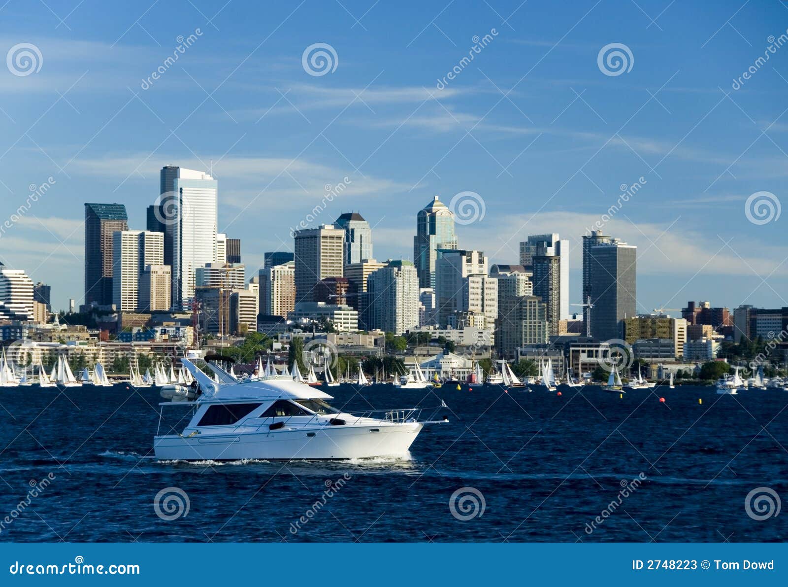 Yachting in Seattle stock image. Image of skipper, water - 2748223
