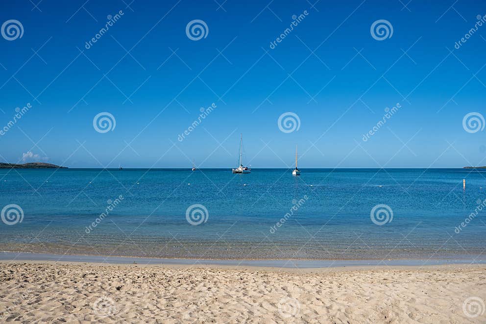 Yachts Beach Boqueron Puerto Rico Stock Image - Image of blue, wave ...