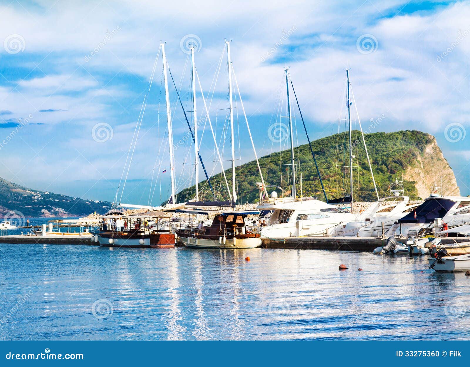 Yachts Berth stock photo. Image of pier, jetty, harbour - 33275360