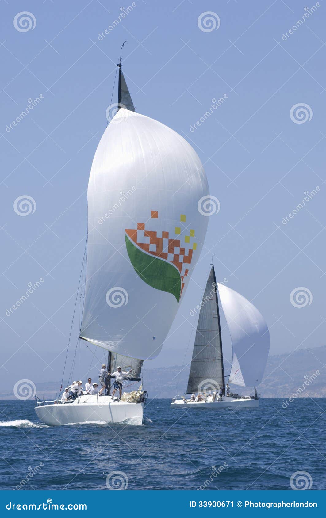 Yachts Compete in Team Sailing Event Stock Image - Image of outdoors ...