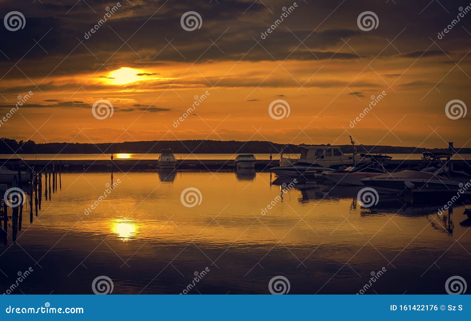 Yachts in the Harbor at Sunset Editorial Photo - Image of port, holiday ...