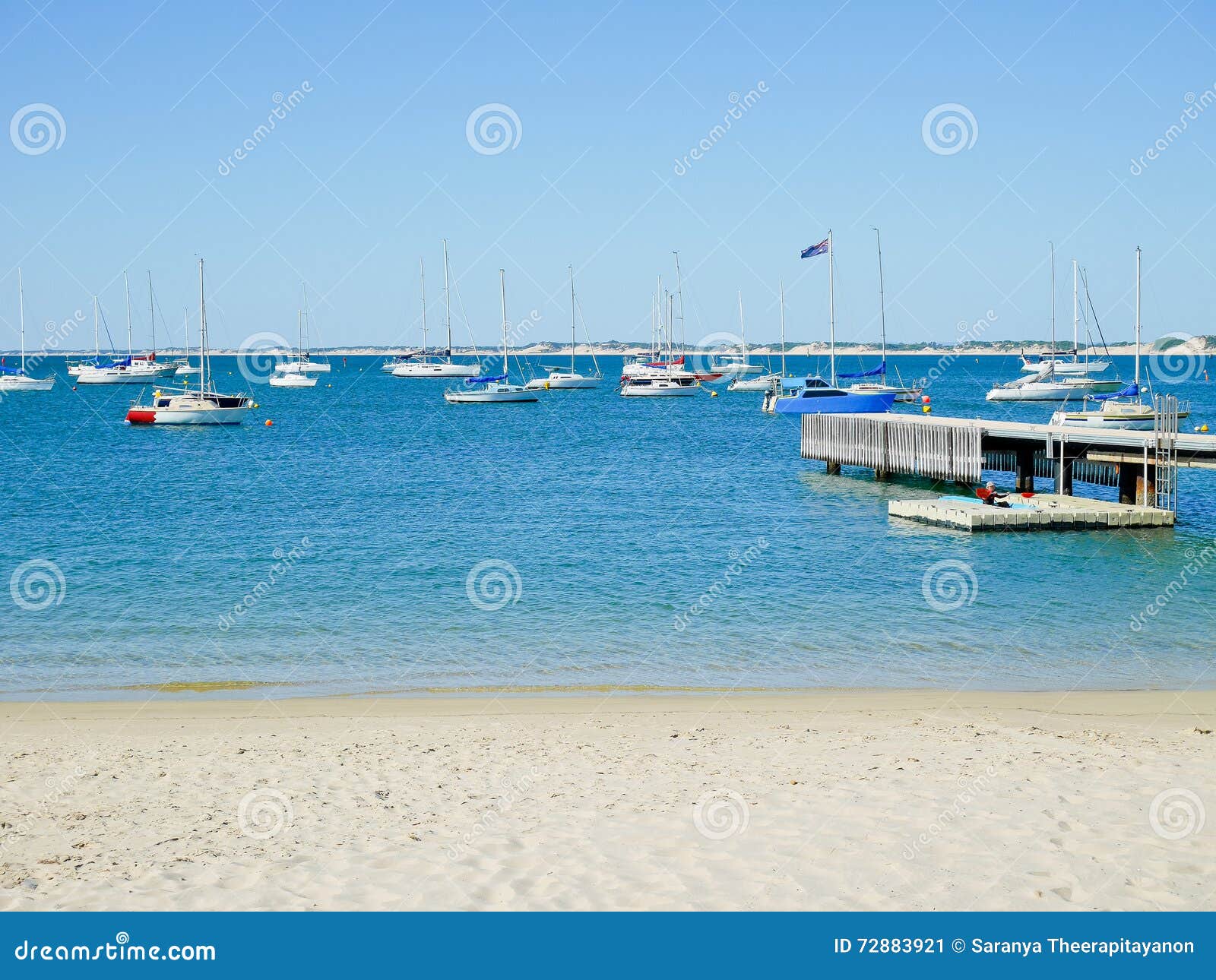 Yachts and jetty stock image. Image of regatta, racing - 72883921