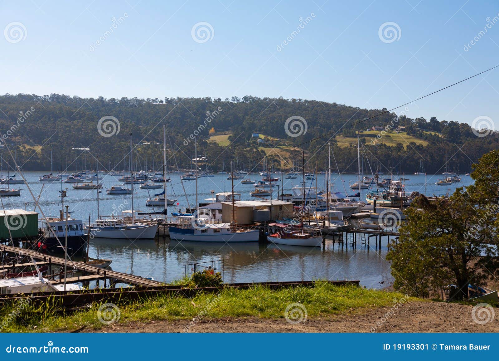 Yachts in Kettering, Tasmania Stock Image - Image of yacht, scenic ...