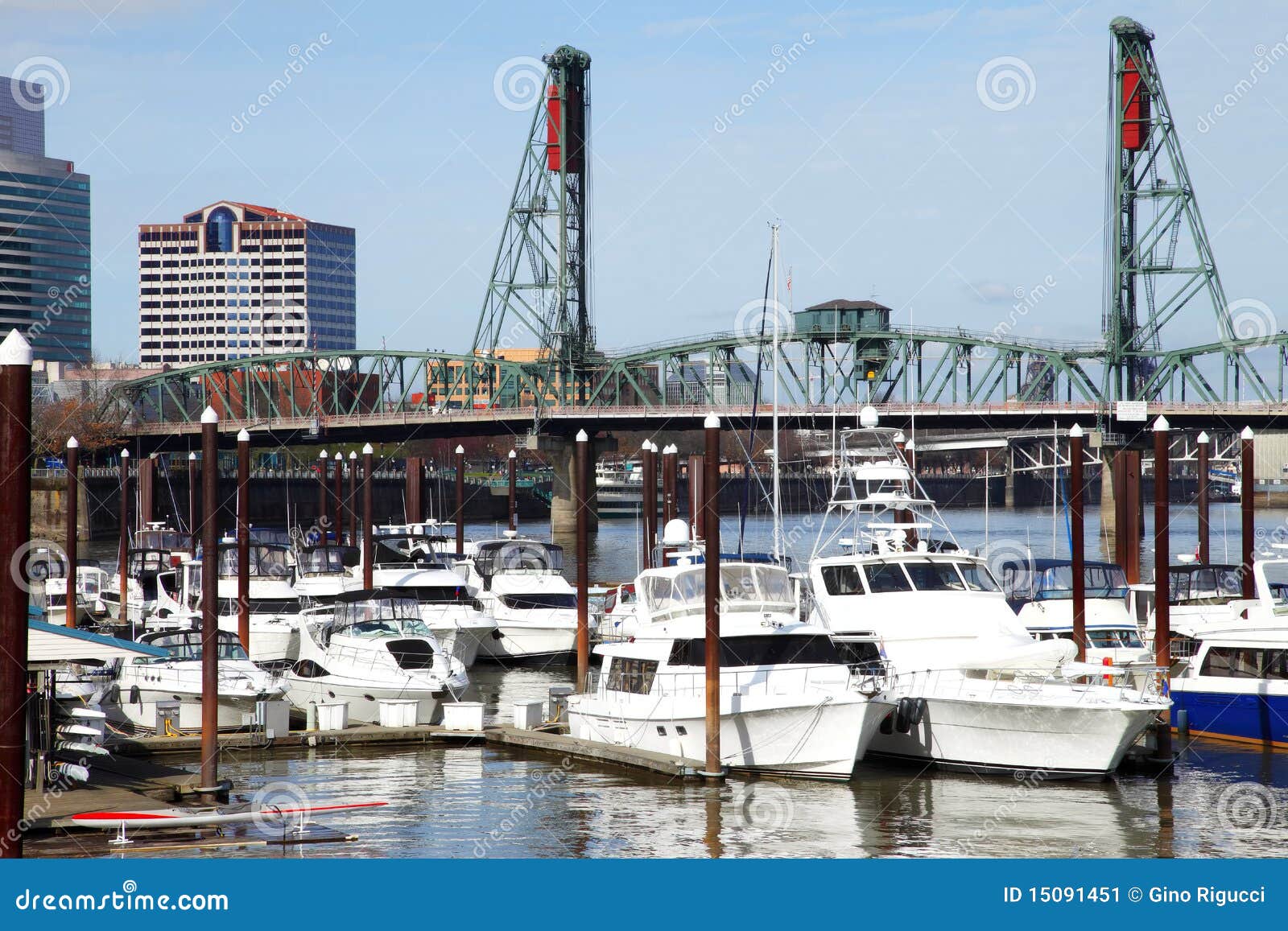 Yachts in a Marina, Portland Oregon. Stock Image - Image of shop, tall ...