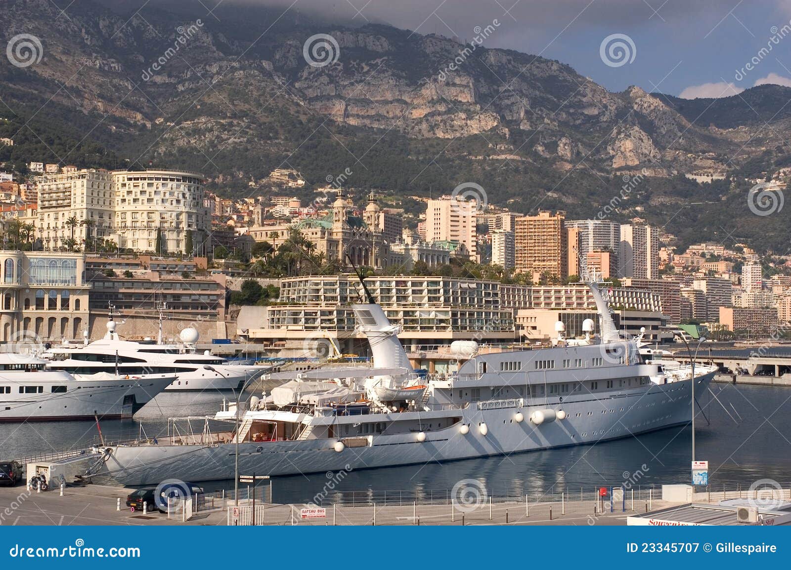Yachts in Monaco Harbour stock image. Image of large - 23345707