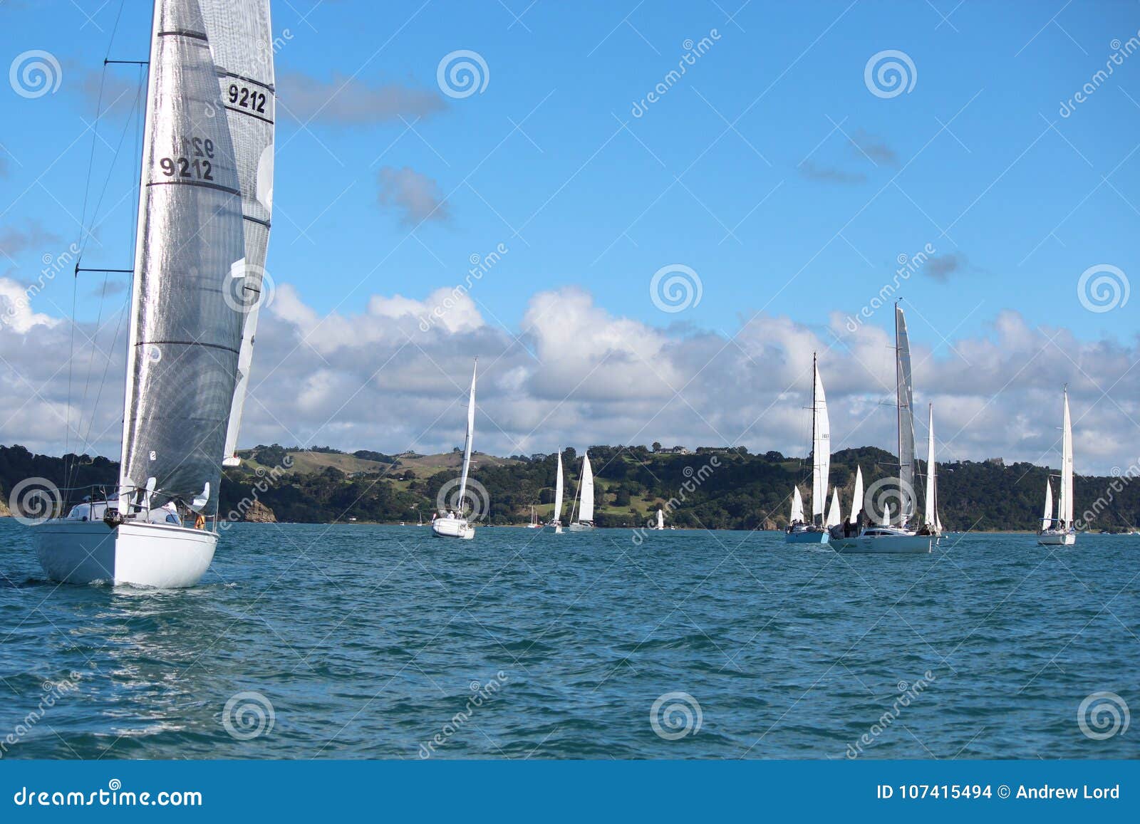 Yachts Sailing on Smooth Seas Editorial Stock Image - Image of yachts ...