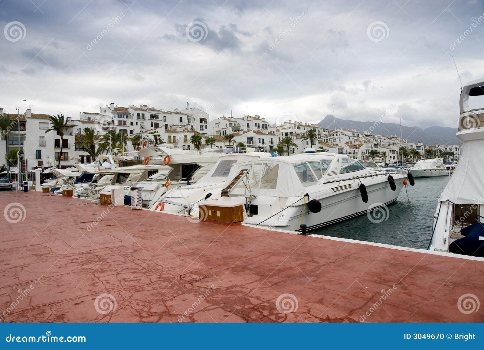 Yachts at Spanish marina stock photo. Image of seaside - 3049670