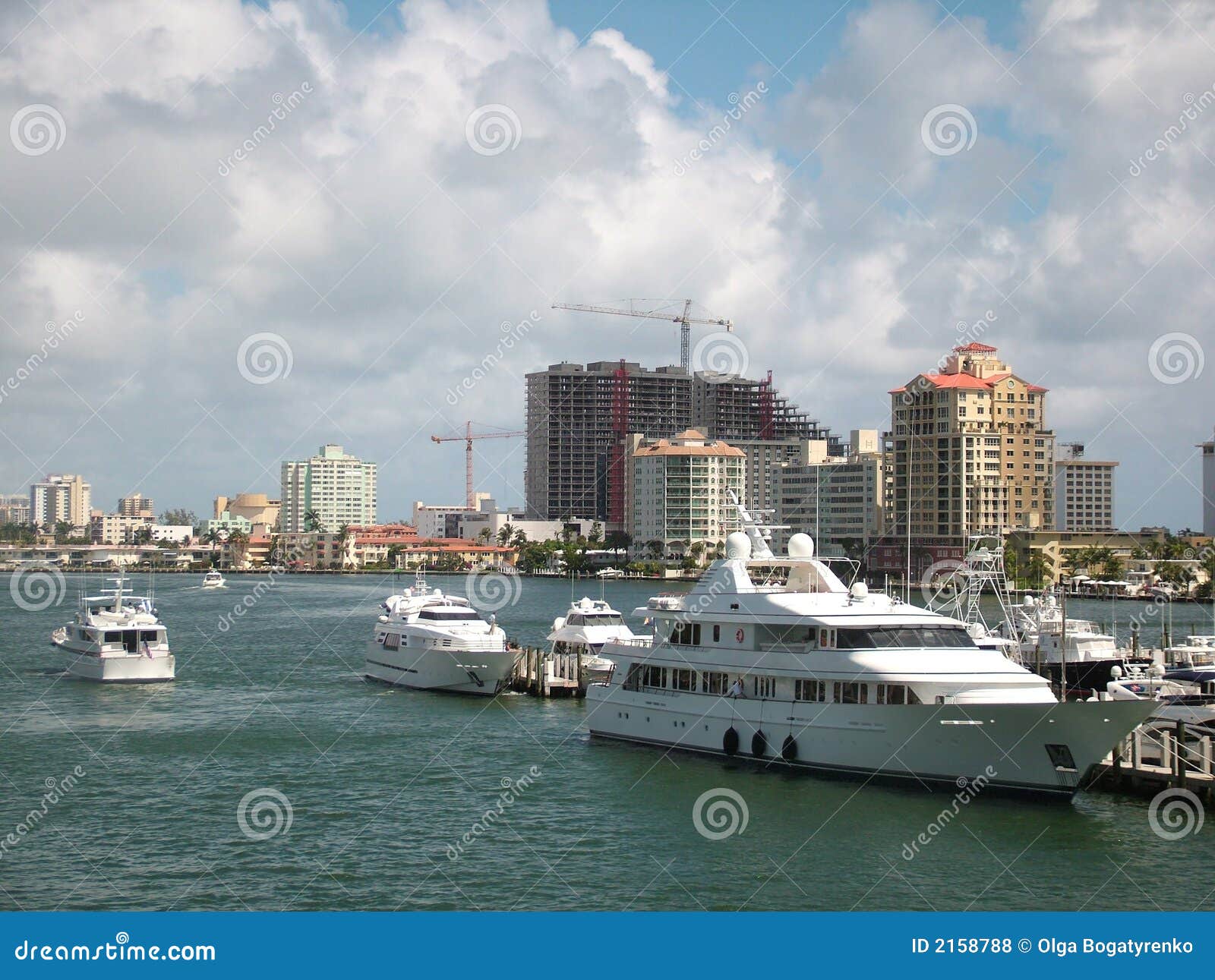 Yachts at Urban Dock stock photo. Image of transportation - 2158788