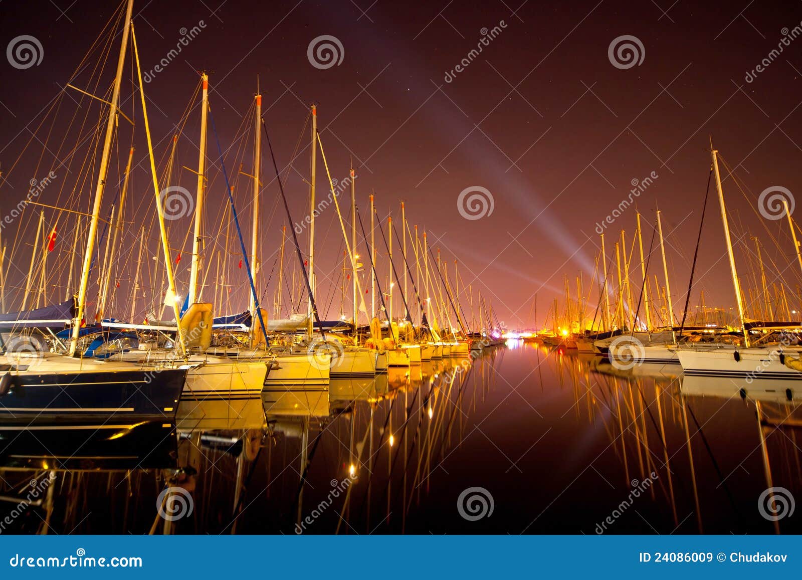 Yachts at a wharf stock image. Image of lilac, boat, quiet - 24086009