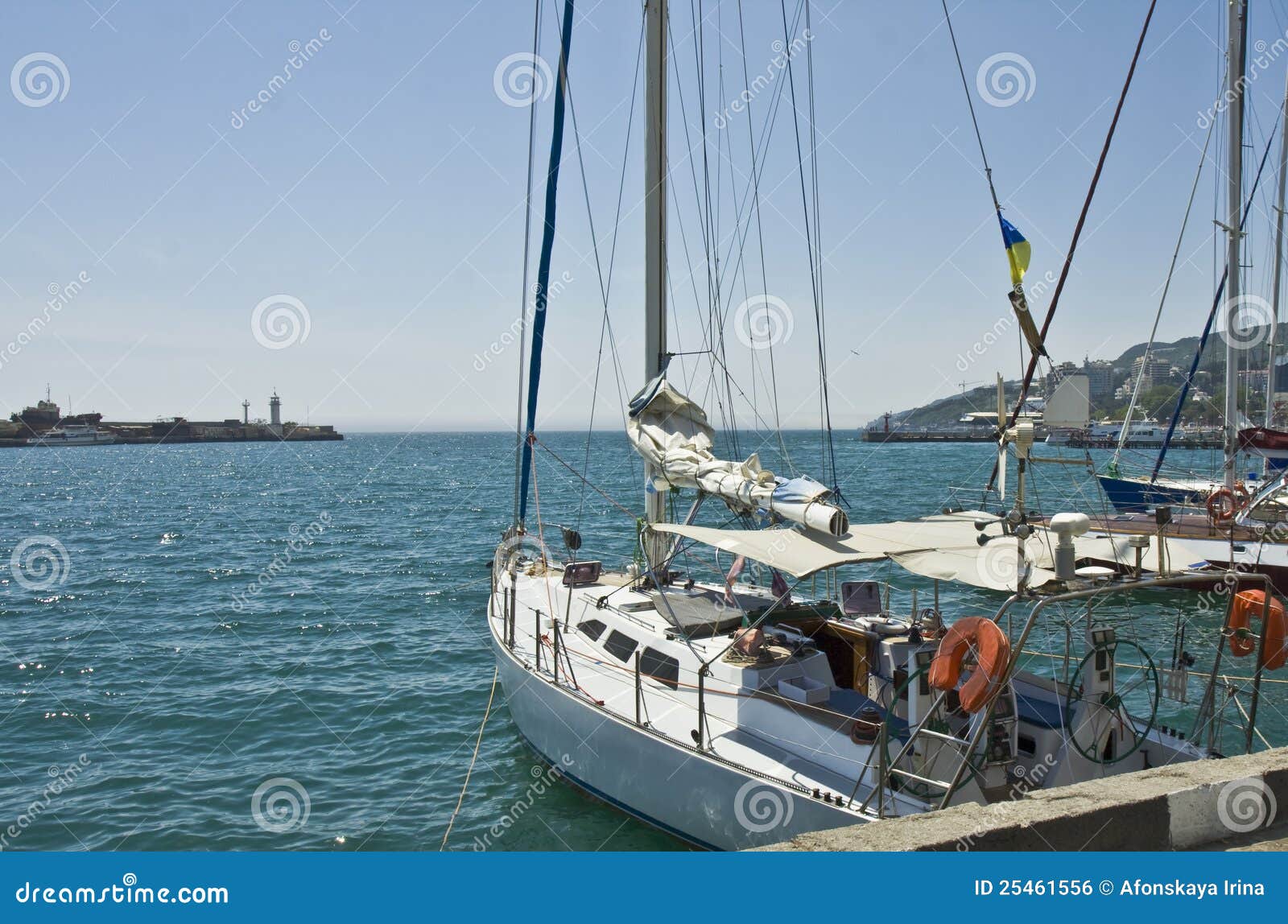 Yachts, Yalta stock photo. Image of boat, ukraine, yalta - 25461556