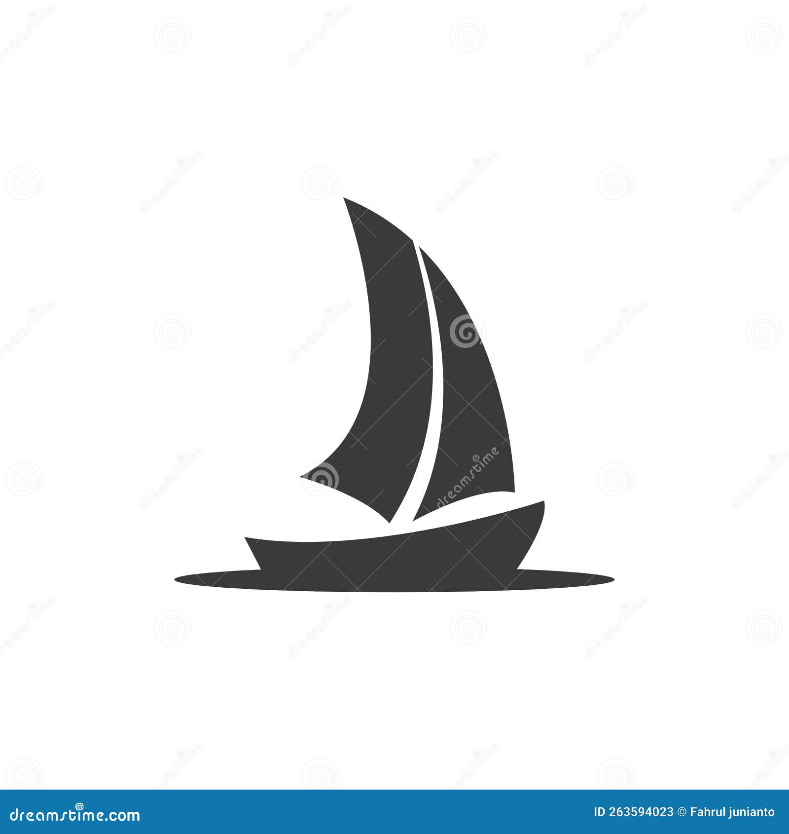 Yachtsymbol Und Symbol-Logo-Vektorvorlage Stock Abbildung ...