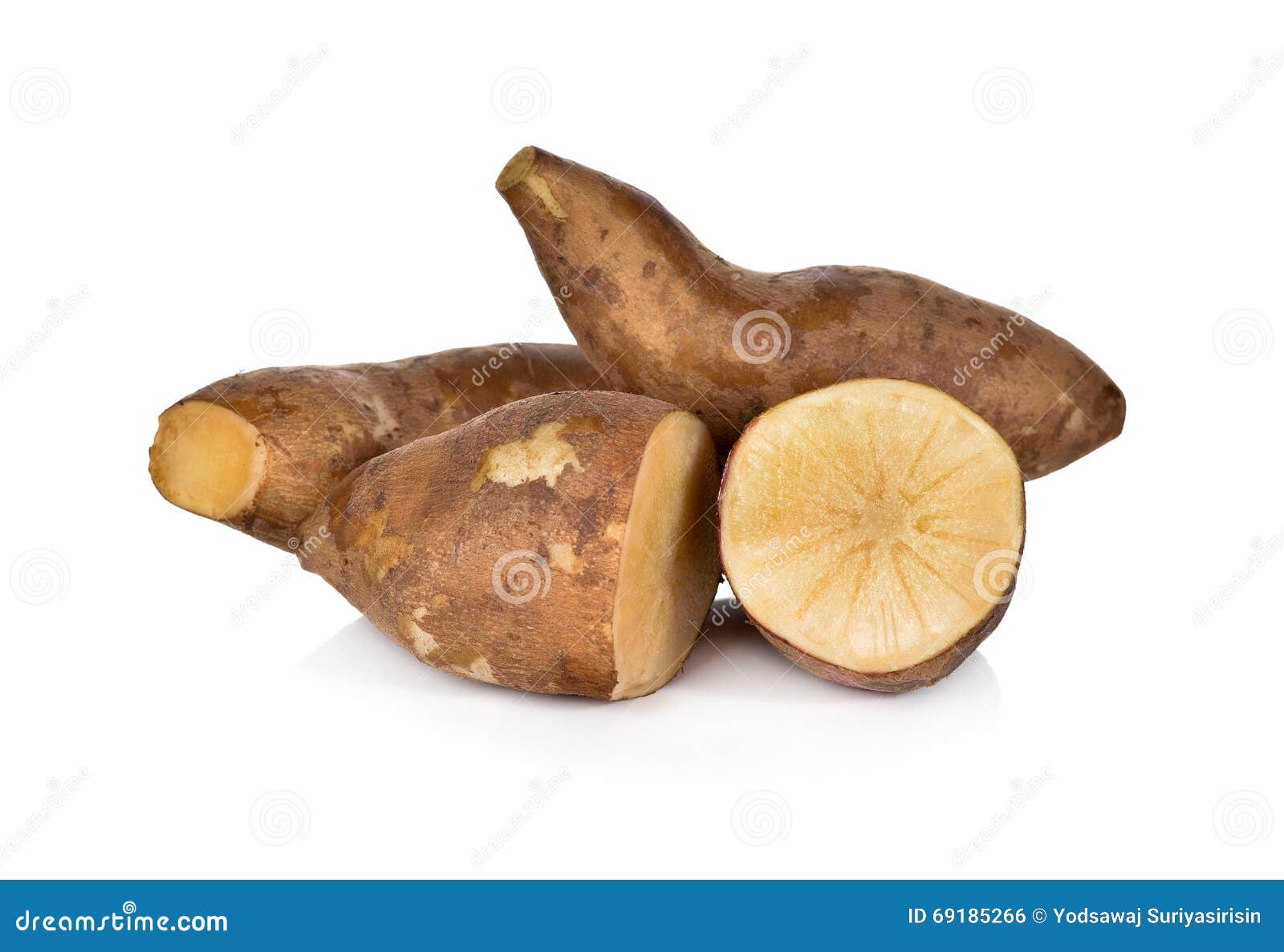 Yacon or Smallanthus Sonchifolius on White Stock Photo - Image of fiber ...