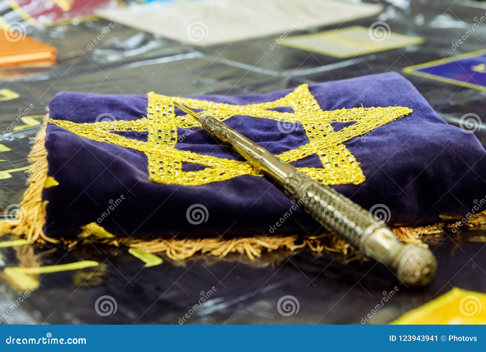 A Yad is Pointer for Reading the Torah. Stock Image - Image of letters ...
