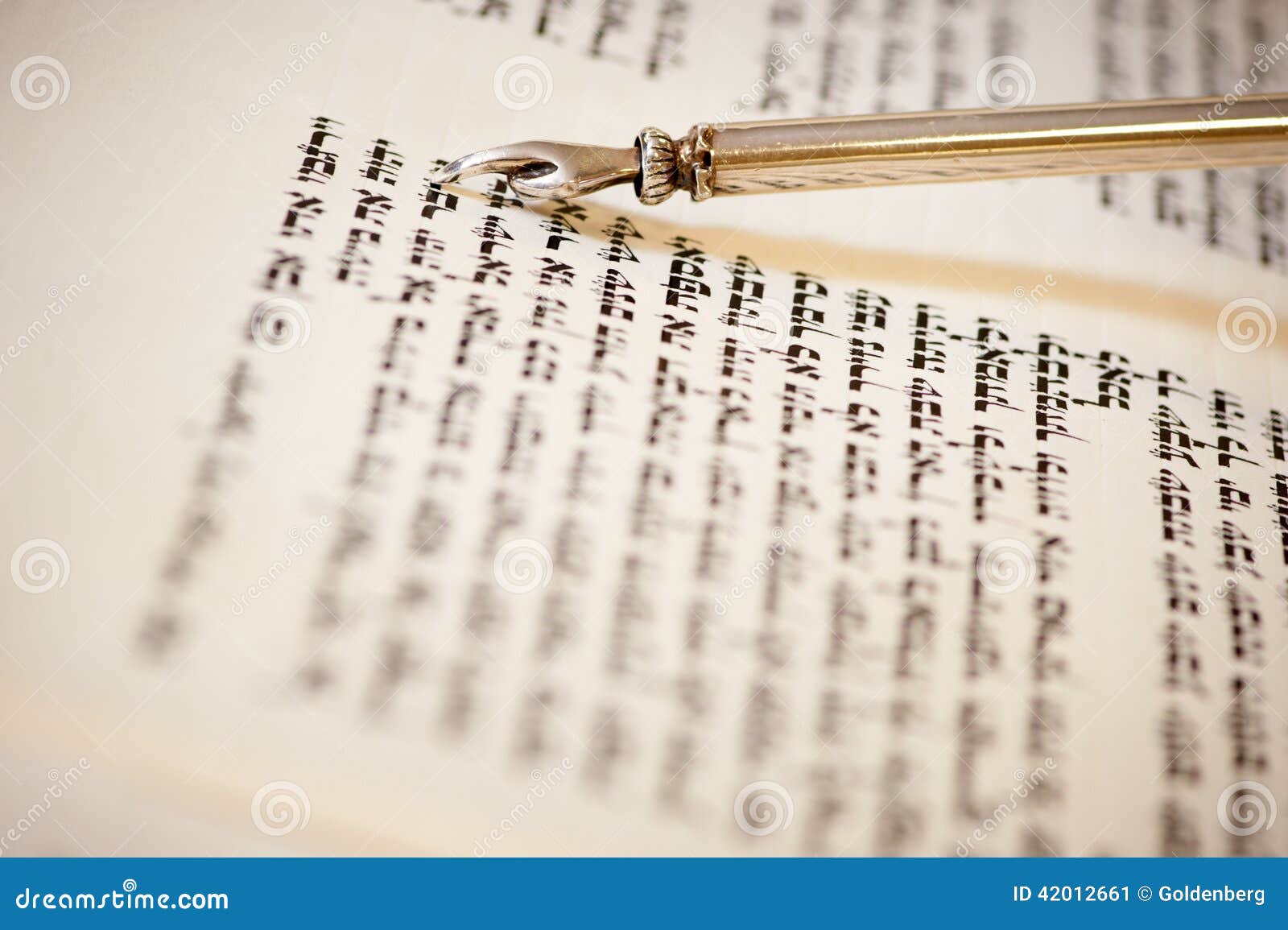 Yad on torah stock image. Image of jewish, paper, precious - 42012661