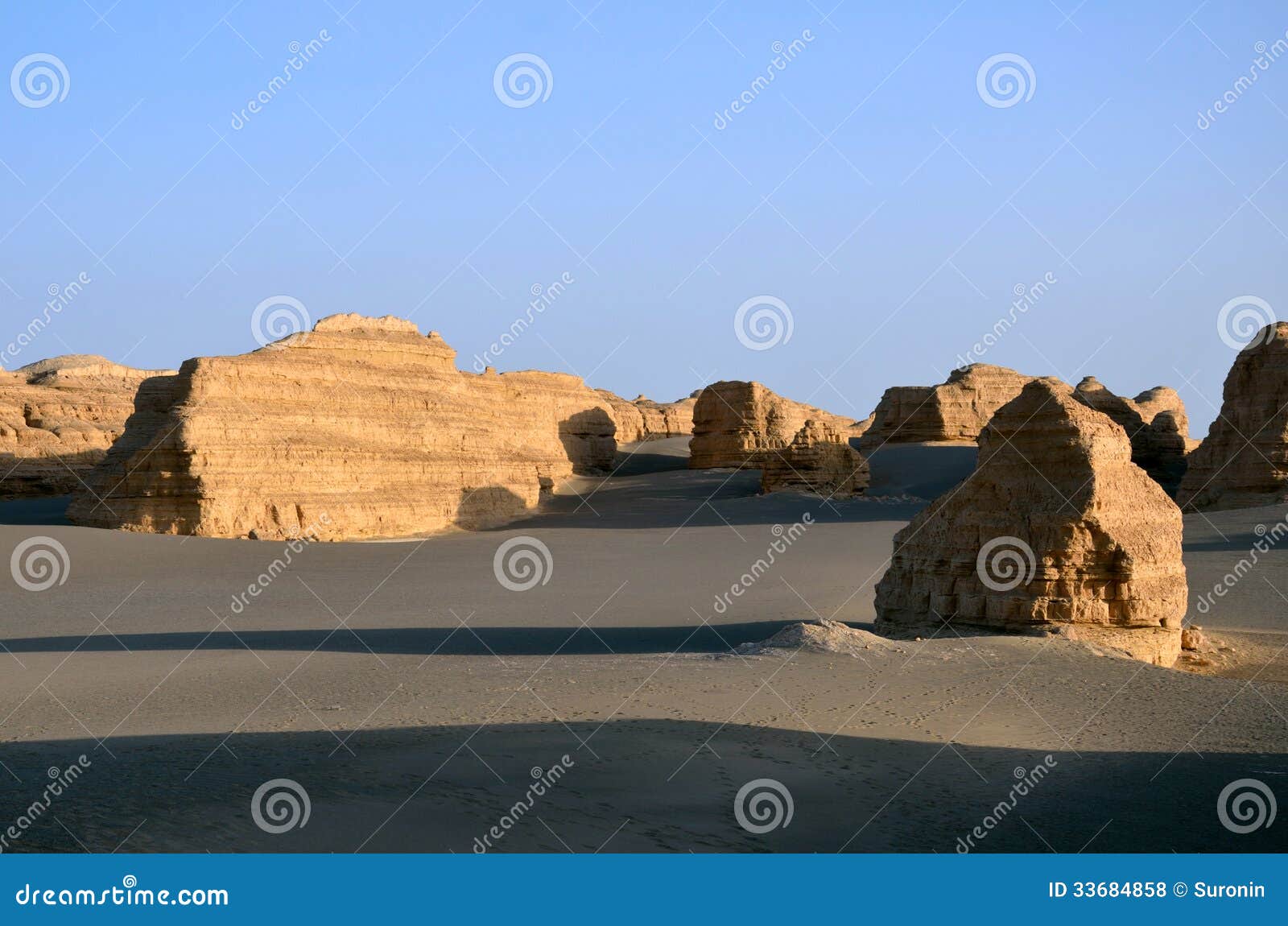 Yadan landforms stock photo. Image of wind, geologic - 33684858
