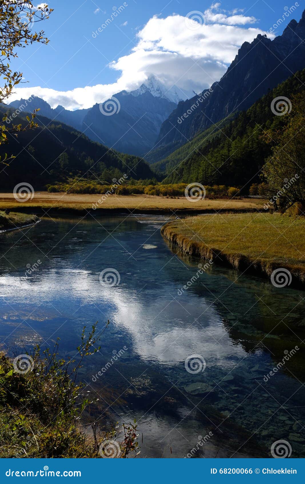 Yading Snow mountain stock photo. Image of asia, grassland - 68200066