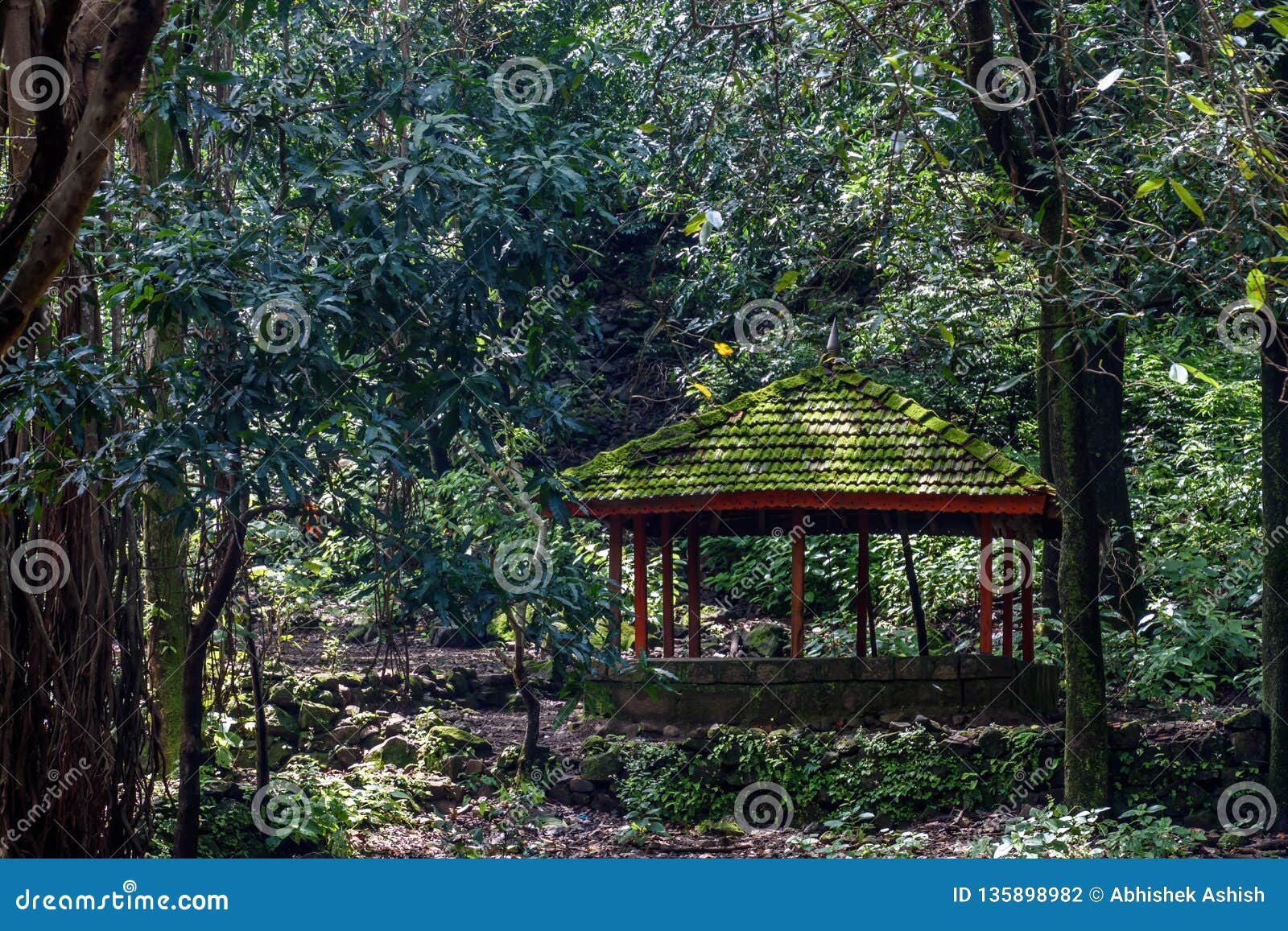 Yagna Mandapa in Jungles of Maharashtra Stock Photo - Image of indian ...