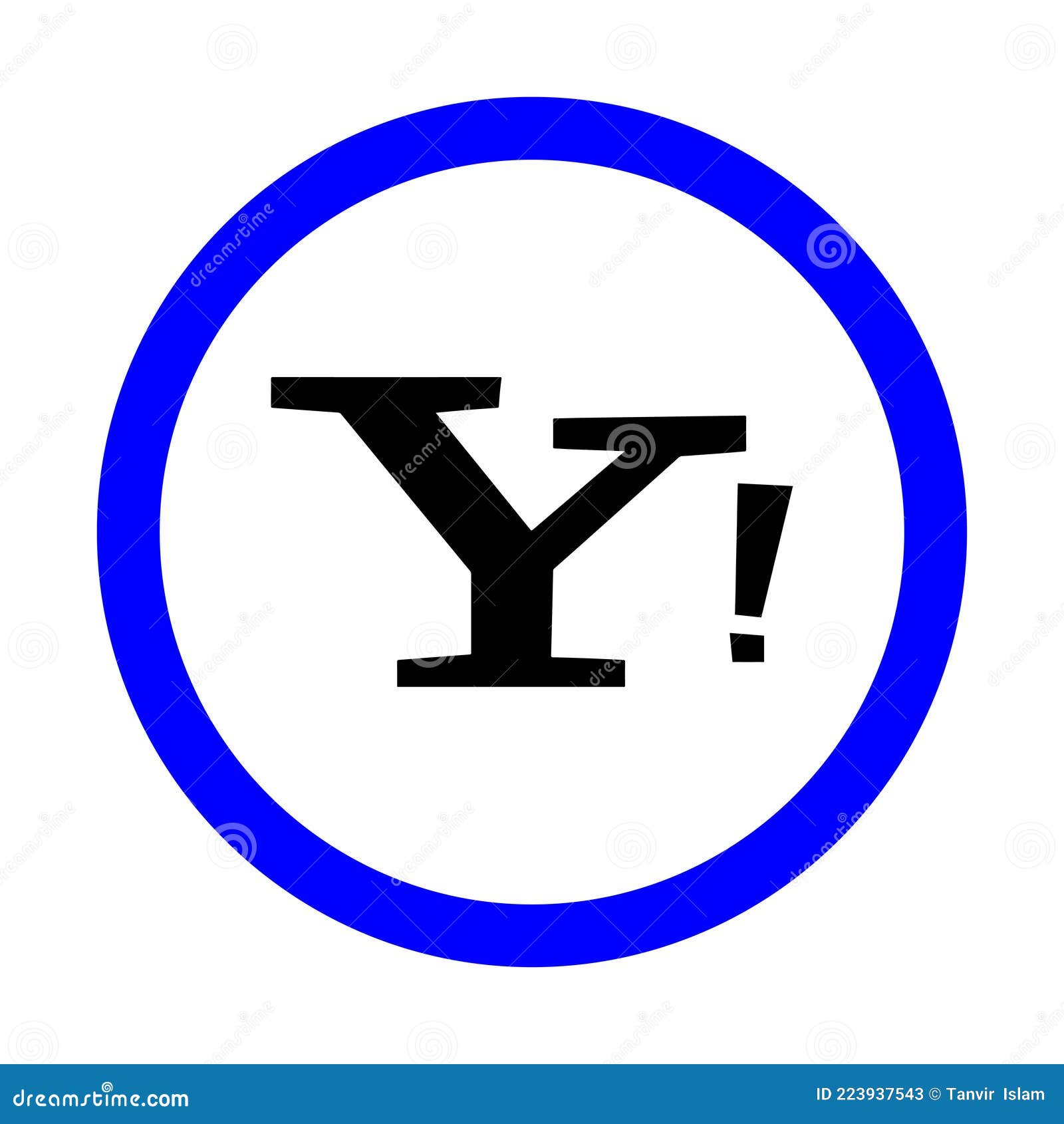 Yahoo Icon Logo editorial stock photo. Illustration of brand - 223937543