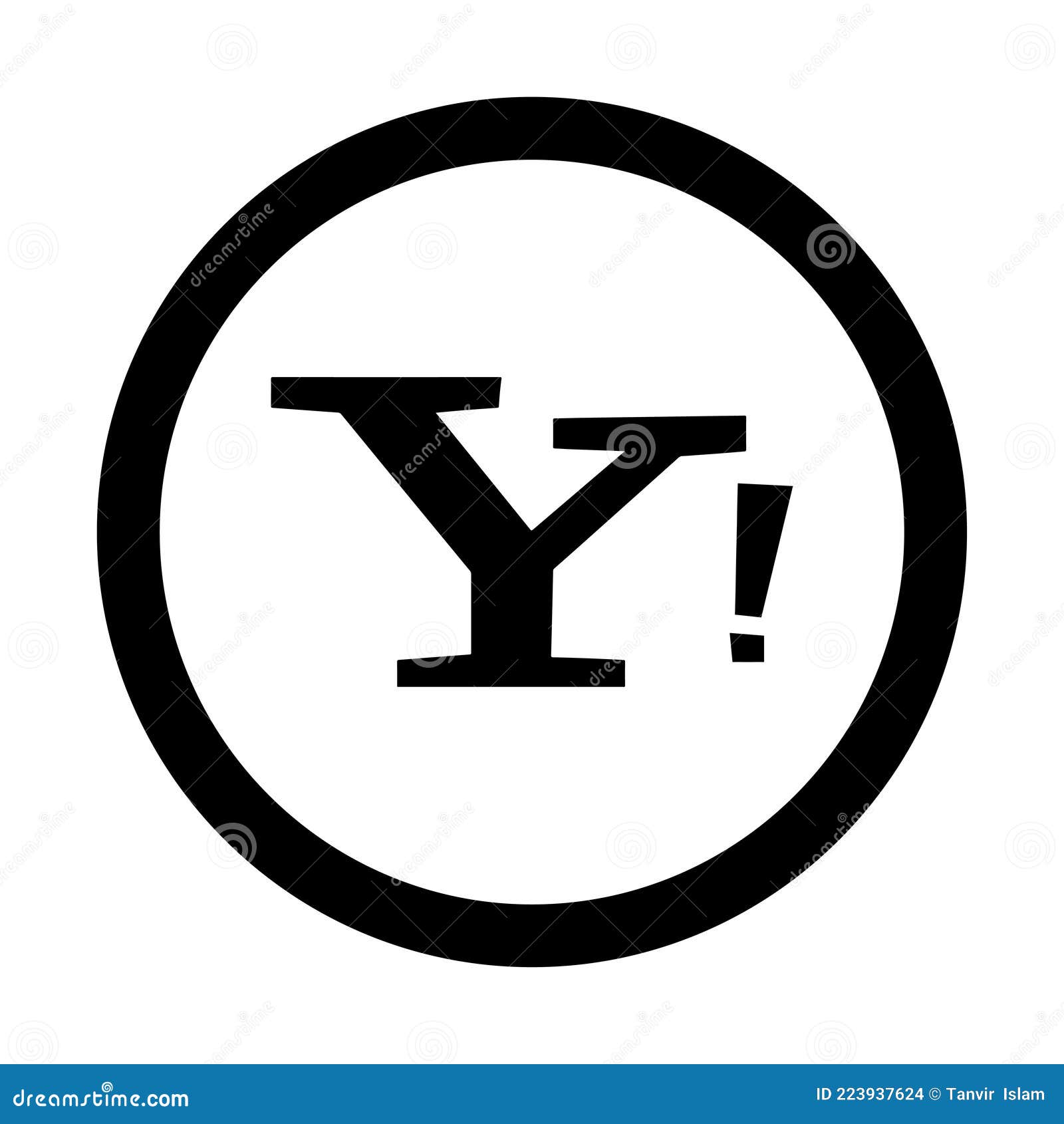 Yahoo Icon Logo editorial stock image. Illustration of vector - 223937624