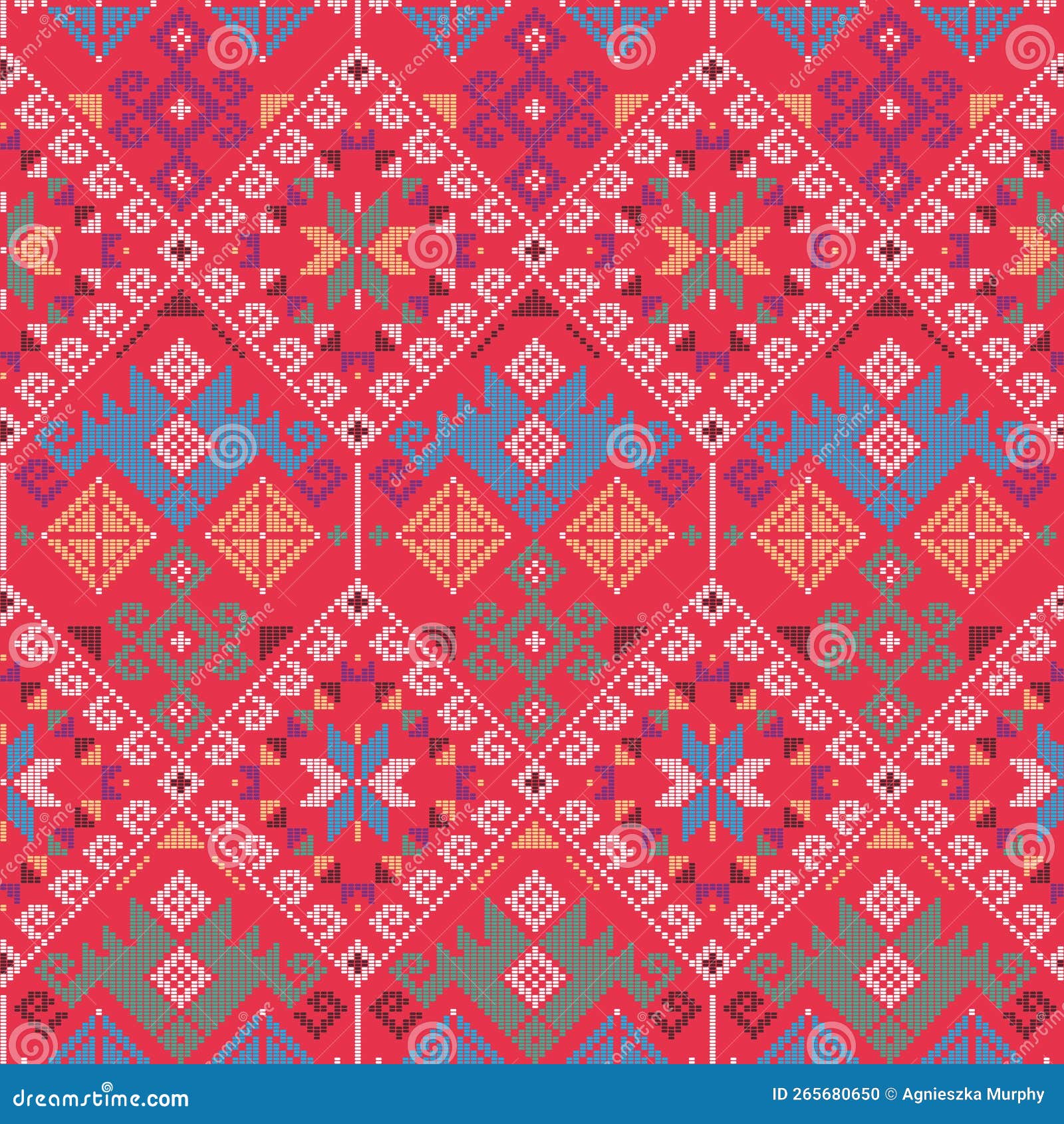 Yakan Weaving Inspired Vector Seamless Pattern - Filipino Traditonal ...