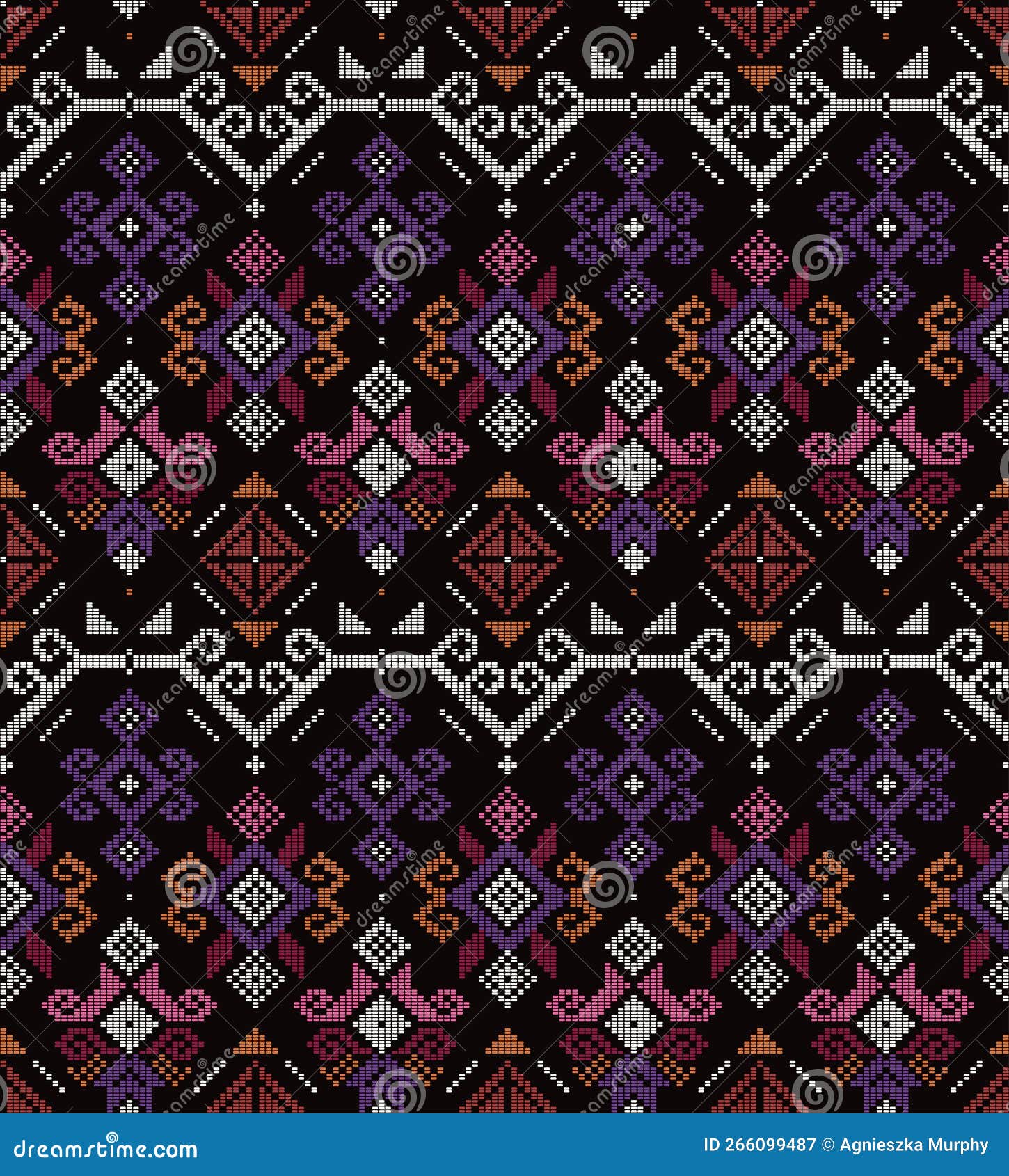 Filipino Folk Art Yakan Weaving Inspired Vector Seamless Pattern ...