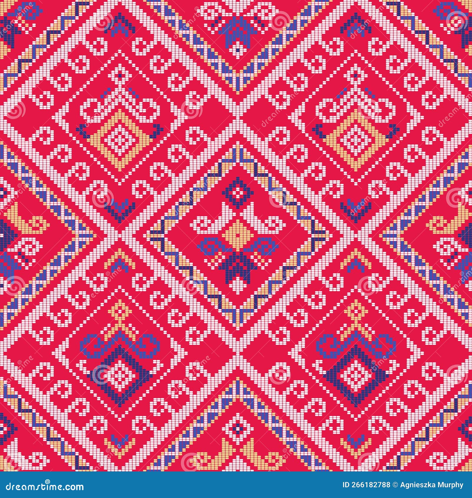 Filipino Traditional Yakan Weaving Inspired Vector Seamless Pattern ...