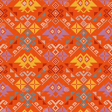 Filipino Weaving Style Traditional Vector Pattern Folk Art - Yakan ...