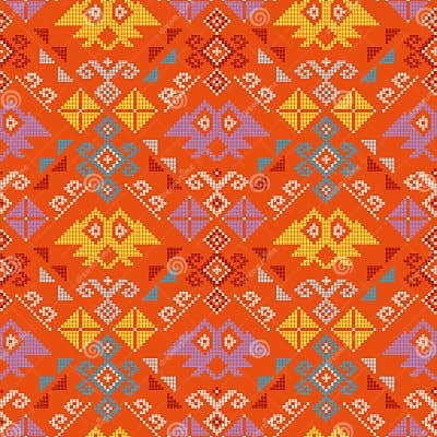 Filipino Weaving Style Traditional Vector Pattern Folk Art - Yakan ...