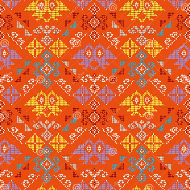 Filipino Weaving Style Traditional Vector Pattern Folk Art - Yakan ...