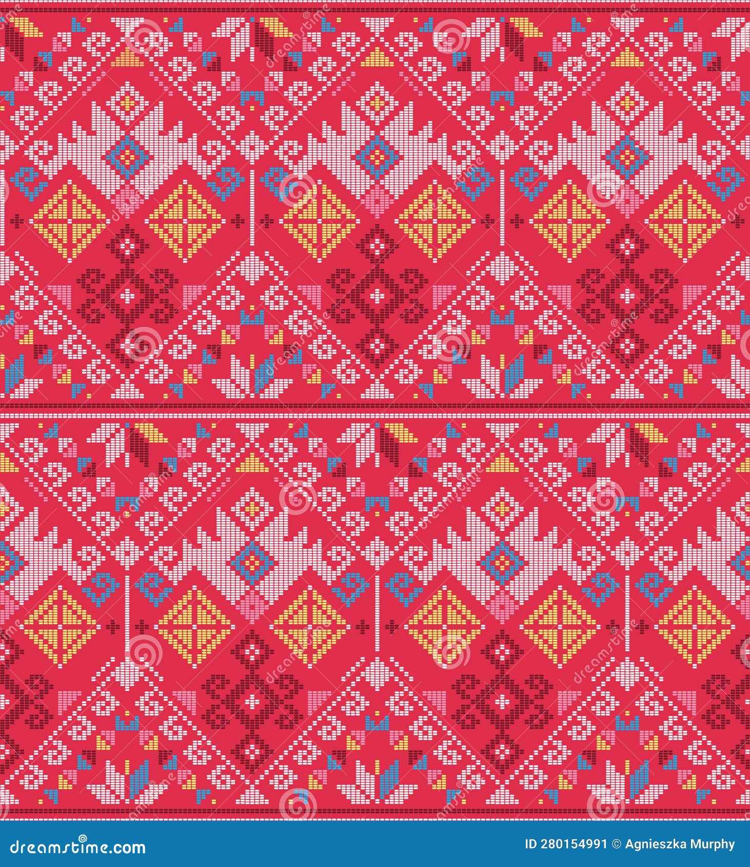 Filipino Traditional Art - Yakan Cloth Inspired Vector Seamless Pattern ...